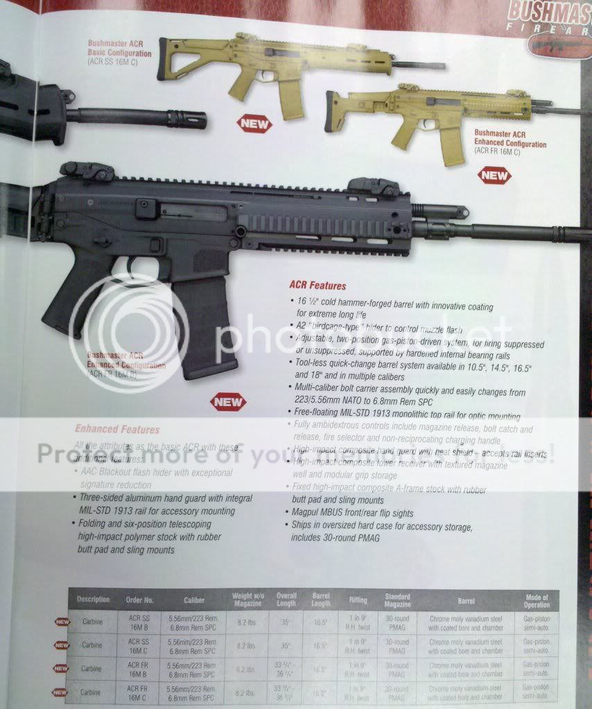 Bushmaster ACR Brochure and Specs | Canadian Gun Nutz